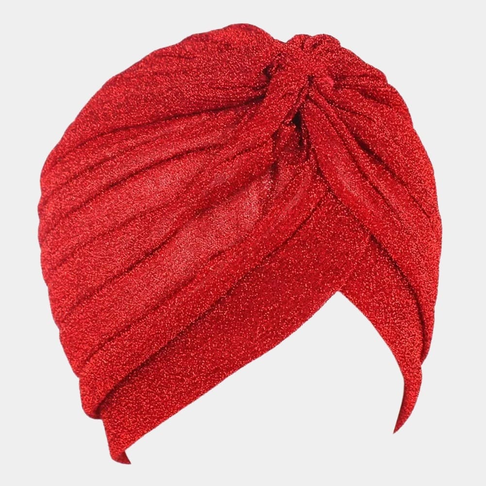 Turban Rouge avec Paillettes | Meolina